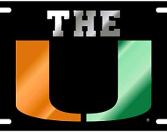 Miami Hurricanes Car Tag - Etsy