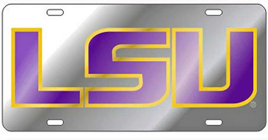 LSU Tigers License Plate / Car Tag Licensed NCAA Inlaid - Etsy