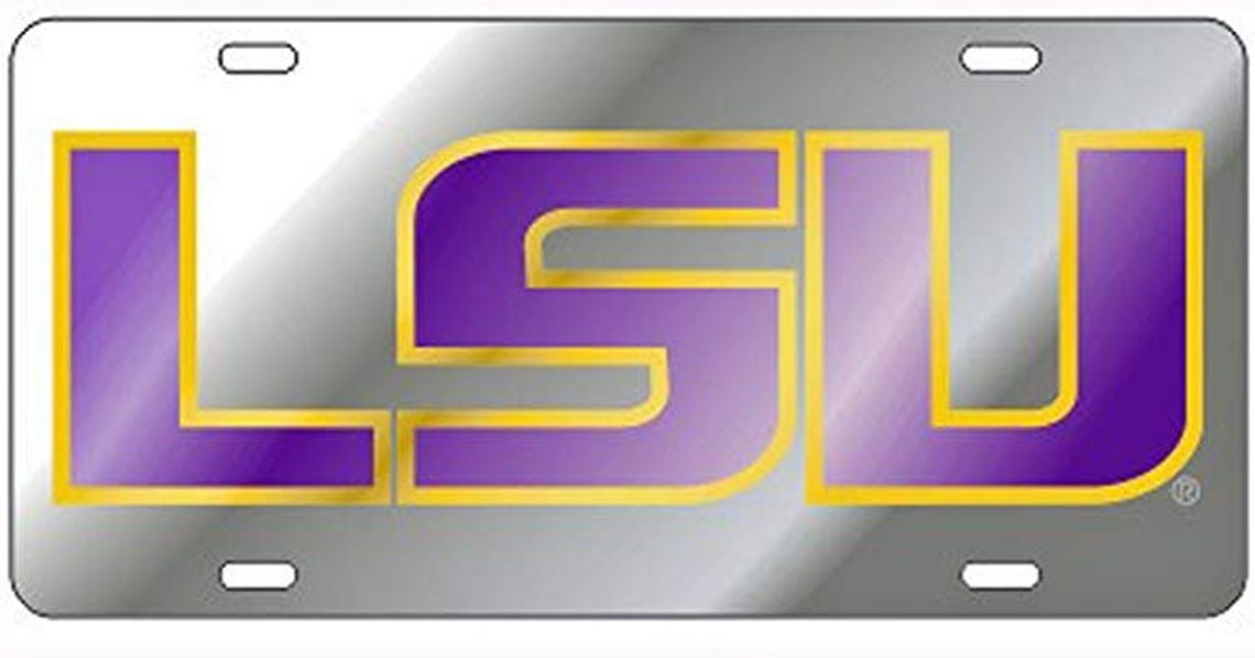 LSU Tigers License Plate / Car Tag Licensed NCAA Inlaid - Etsy
