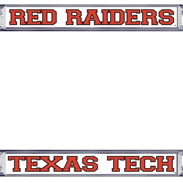 Texas Tech License Plate Frame - Etsy