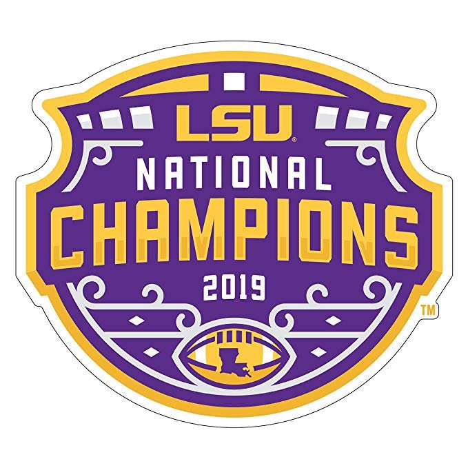 LSU Tigers 2019 National Champions 6 Extra Durable Laminated | Etsy LSU Tigers 2019 National Champions 6 Extra Durable Laminated | Etsy