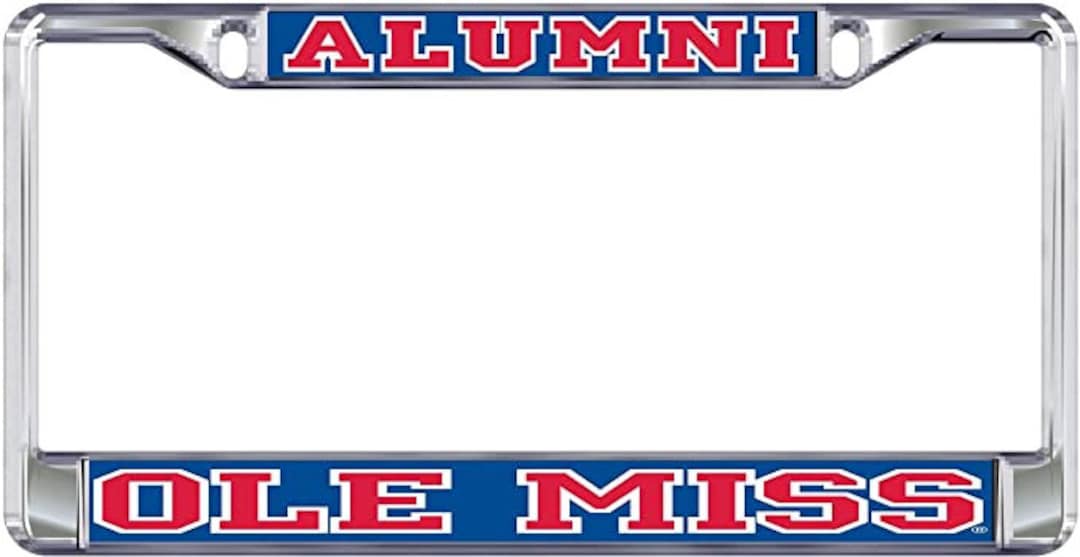 Ole Miss Alumni License Plate Tag Frame NCAA - Etsy