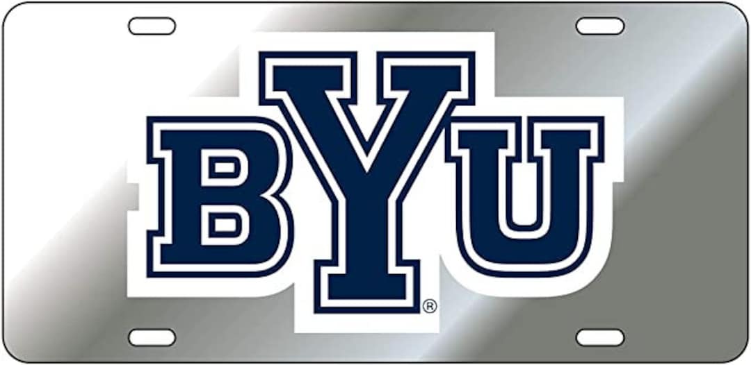 BYU Cougars Reflective License Plate / Car Tag NCAA - Etsy
