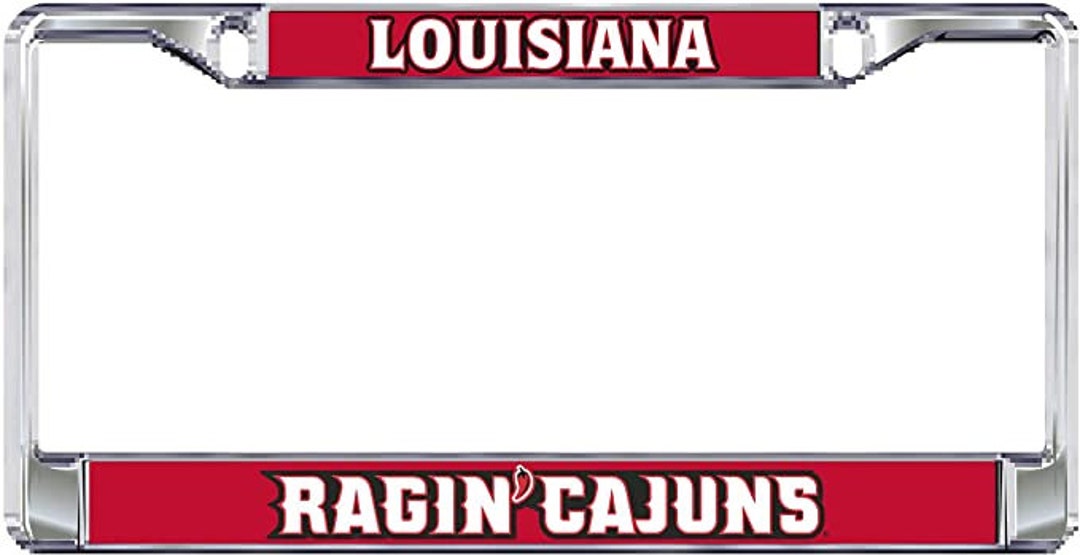 Louisiana Ragin Cajuns License Plate Tag Frame NCAA - Etsy
