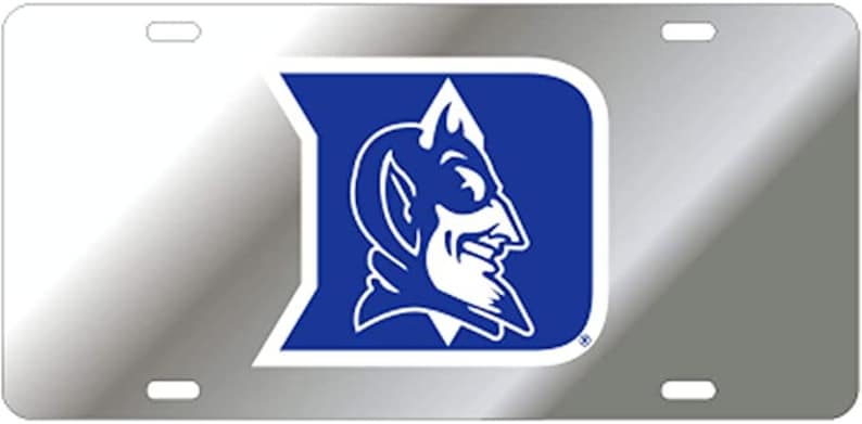 Duke Blue Devils Reflective License Plate / Car Tag NCAA | Etsy