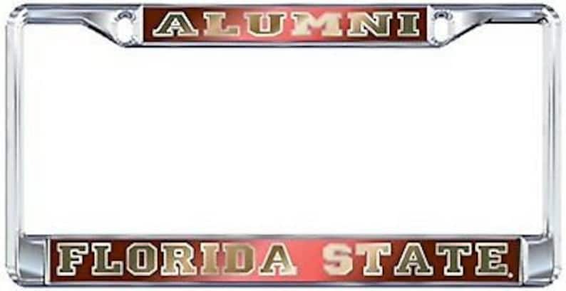 FSU Florida State Seminoles License Plate Tag Frame Alumni Licensed ...
