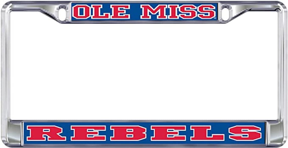 Ole Miss License Plate Tag Frame NCAA - Etsy