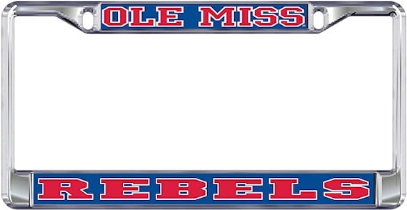 Ole Miss License Plate Tag Frame NCAA | Etsy