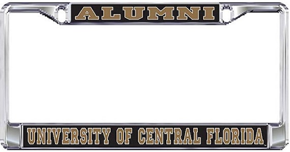 UCF Knights License Plate Tag Frame Domed Alumni NCAA - Etsy