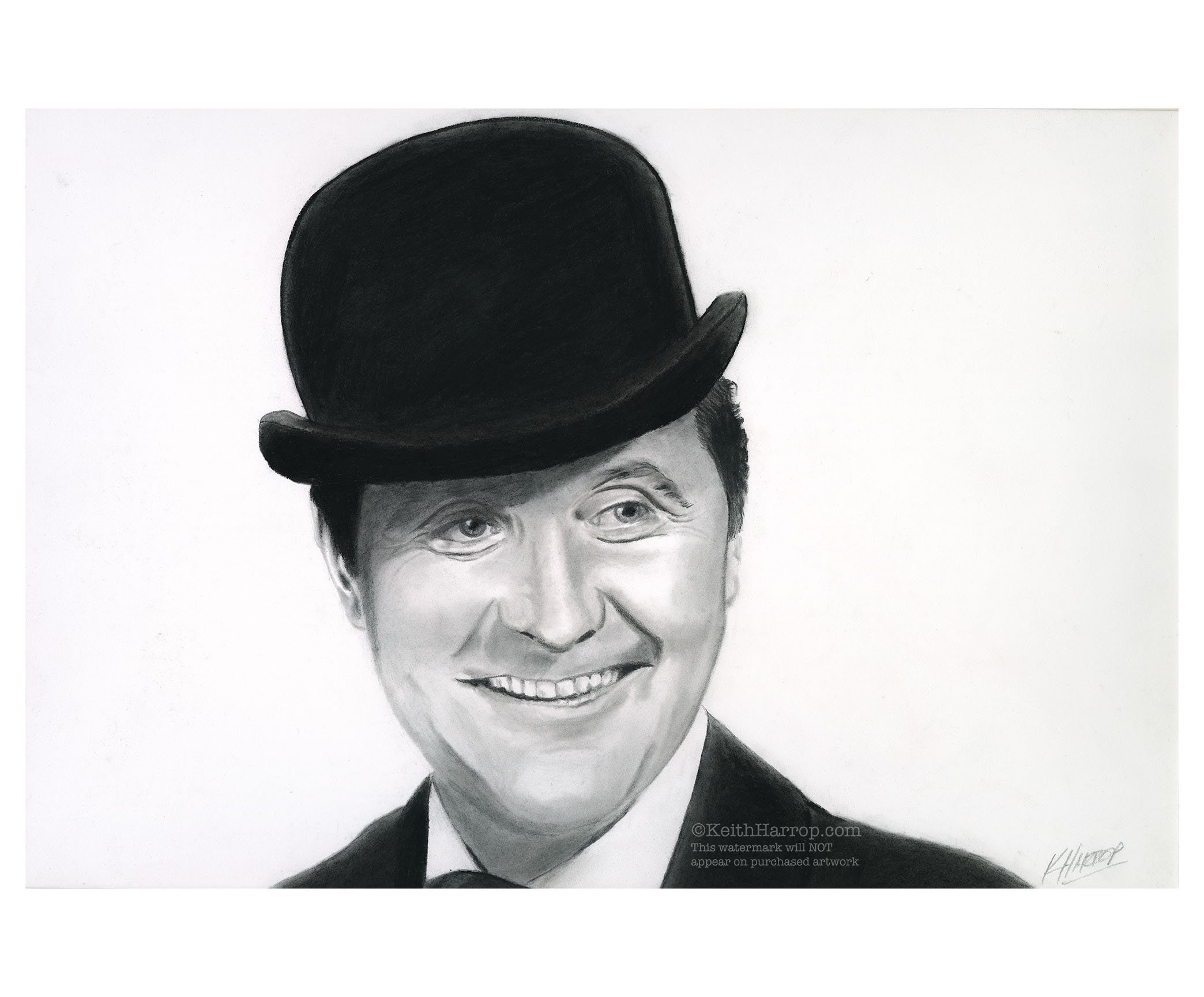 John Steed - Pencil Illustration. Artwork & Prints (signed by Artist ...