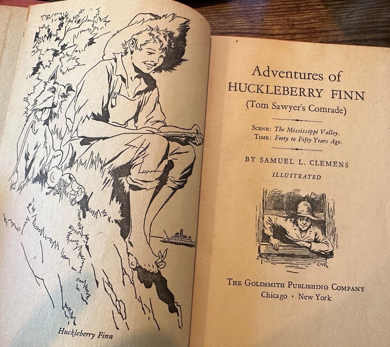Huckleberry Finn by Samuel L. Clemens (aka Mark Twain) A Classic Novel ...