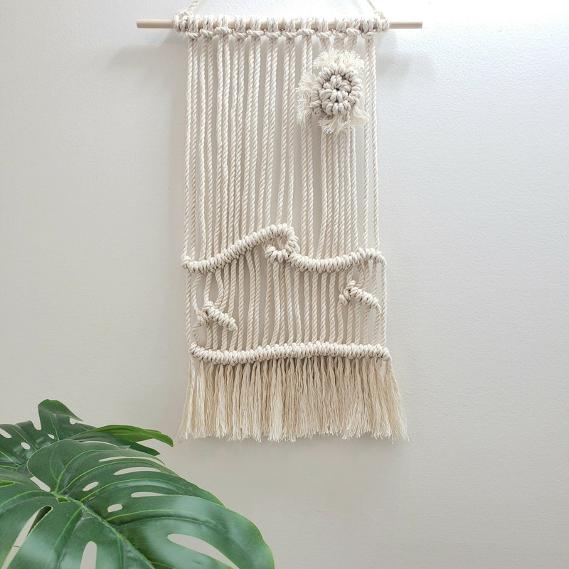 Macrame Beachy Wall Art - Etsy