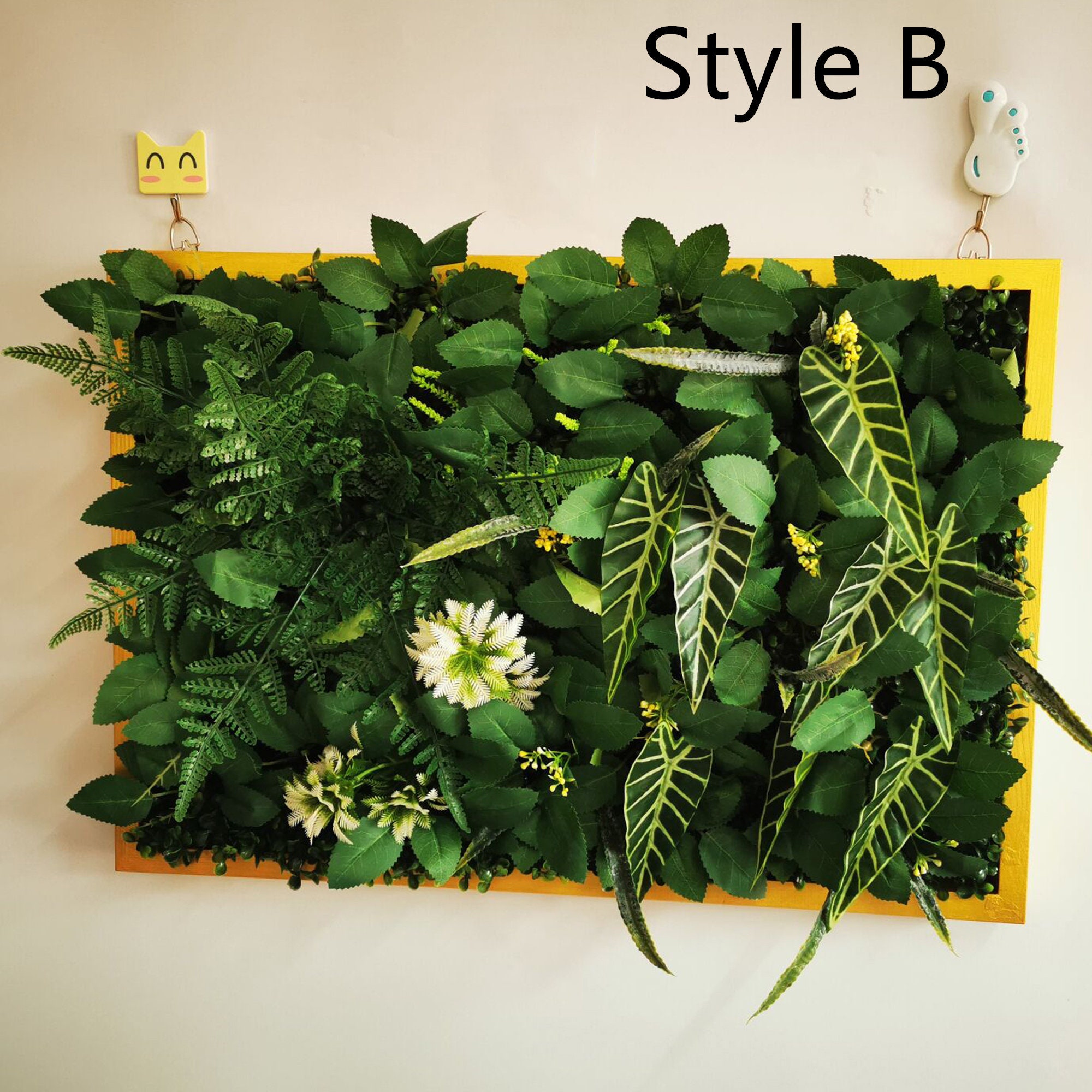 Artificial Plant Wall Plant Frame Hanging Artificial Plant | Etsy