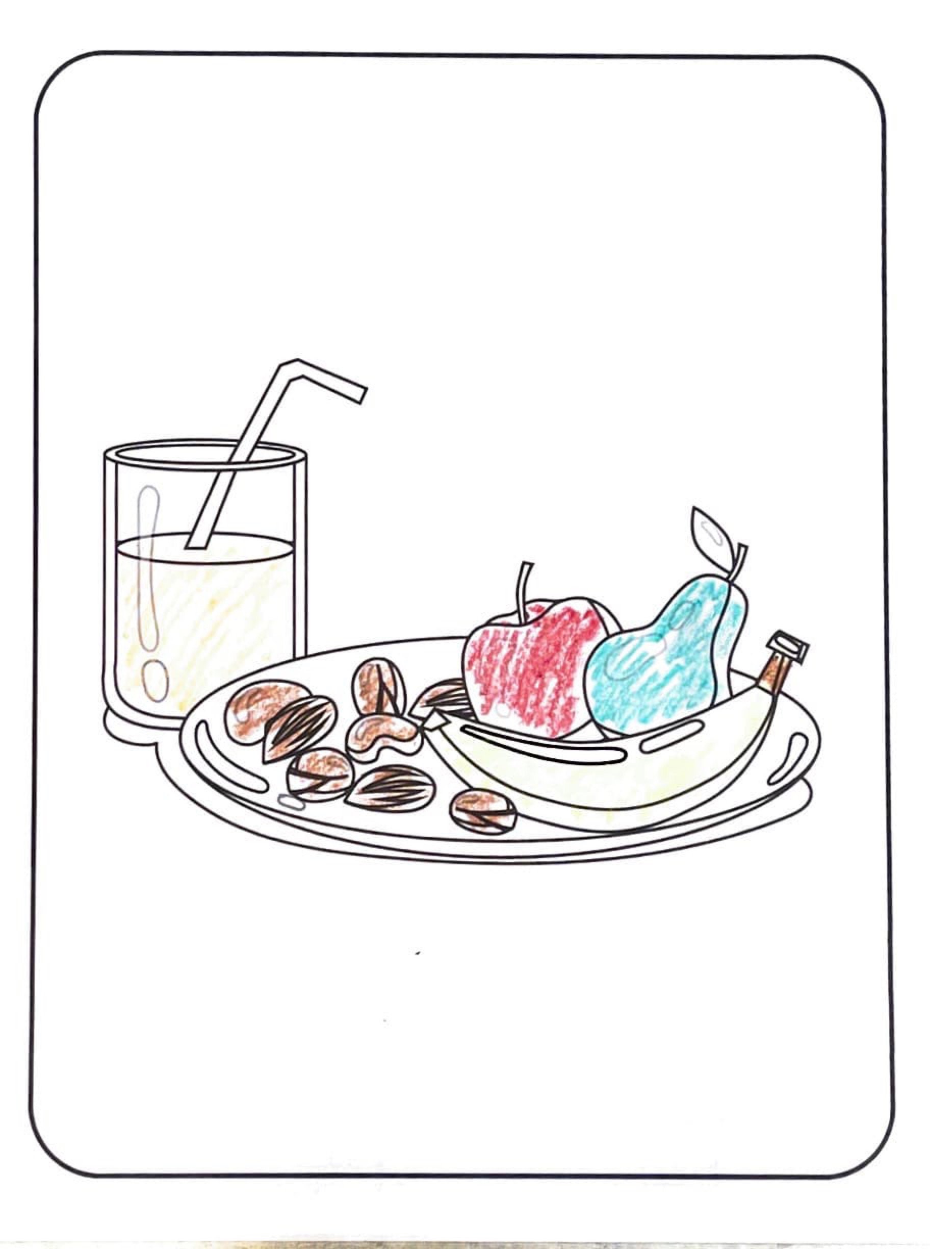 Children's Food Coloring Printable - Etsy