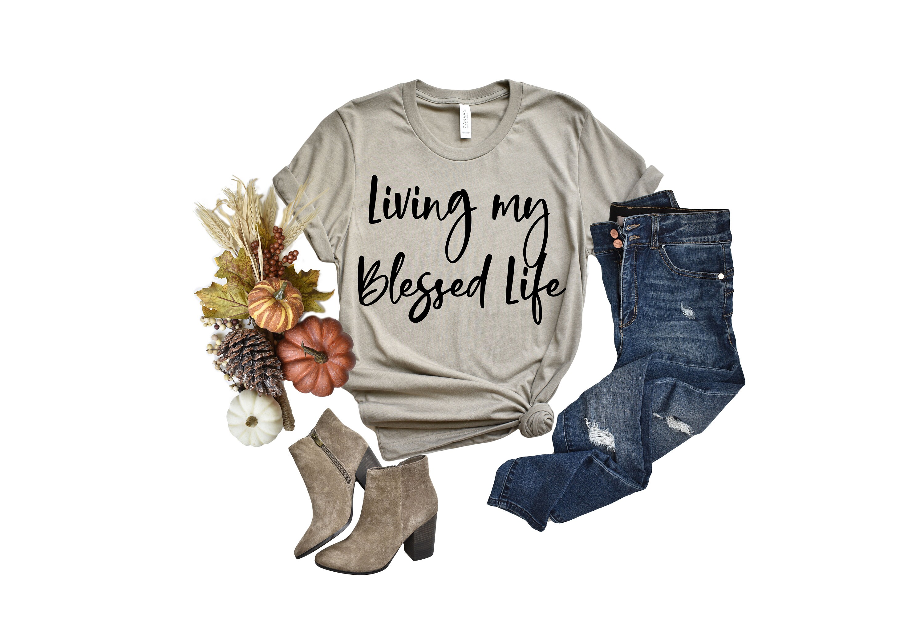 Living My Blessed Life SVG, Best Life SVG, Christian Svg, Blessed Cut ...