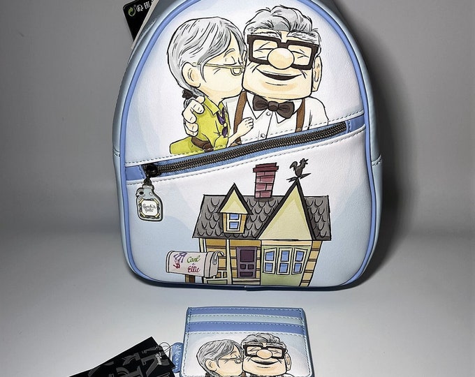 Loungefly Disney up Carl and Ellie Mini Backpack and Matching Card ...