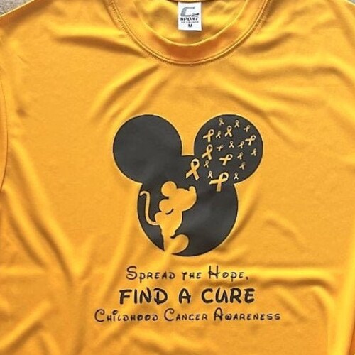 Disney Mickey Mouse Inspired Childhood Cancer Awareness T | Etsy