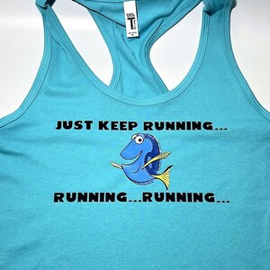 Funny Running Jogging Disney Inspired Dory Just Keep Running - Etsy