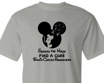 Disney Mickey Mouse Inspired Childhood Cancer Awareness T | Etsy