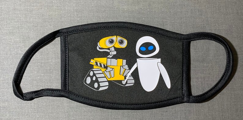 Adult Disney Custom Face Mask Wall E and E.V.E Eve | Etsy