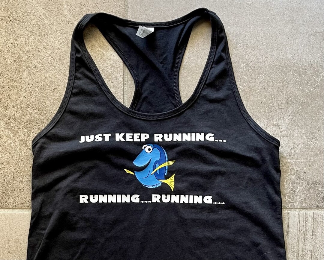 Funny Running Jogging Disney Inspired Dory Just Keep Running - Etsy