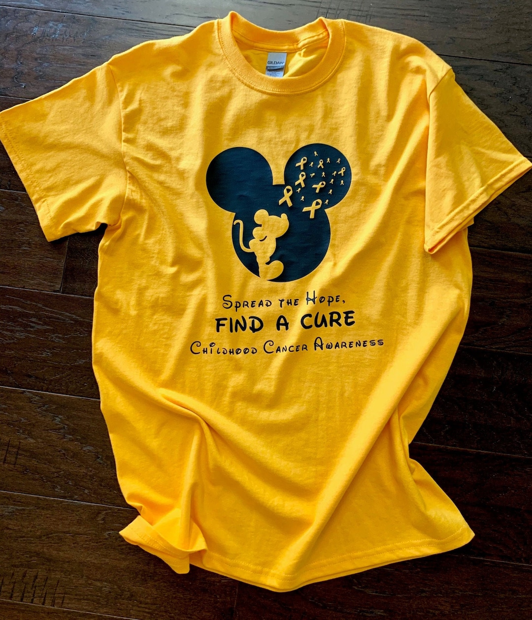 Disney Mickey Mouse Inspired Childhood Children’s Cancer Awareness T ...