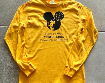 Disney Mickey Mouse Inspired Childhood Cancer Awareness T | Etsy