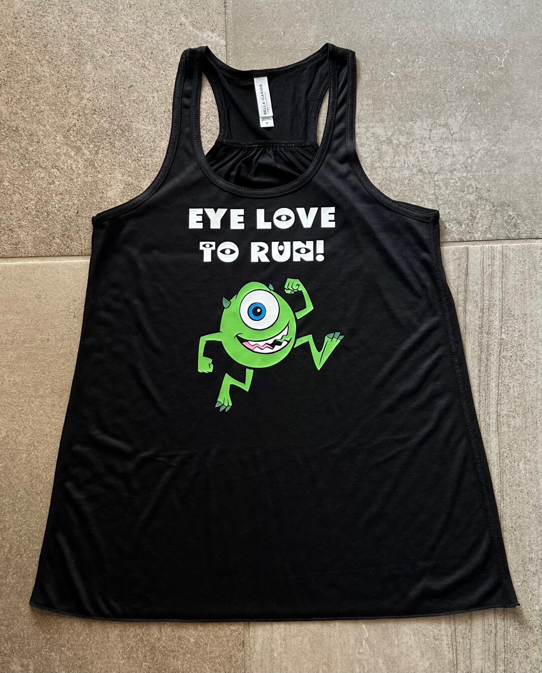 Disney Inspired Mike Wazowski From Monsters Inc Funny Fun Running Run ...