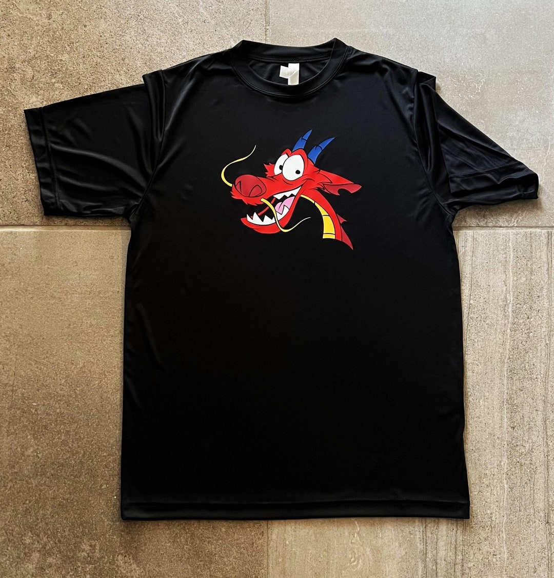 Disney Inspired Mushu the Dragon From Mulan on a Running T Shirt or ...