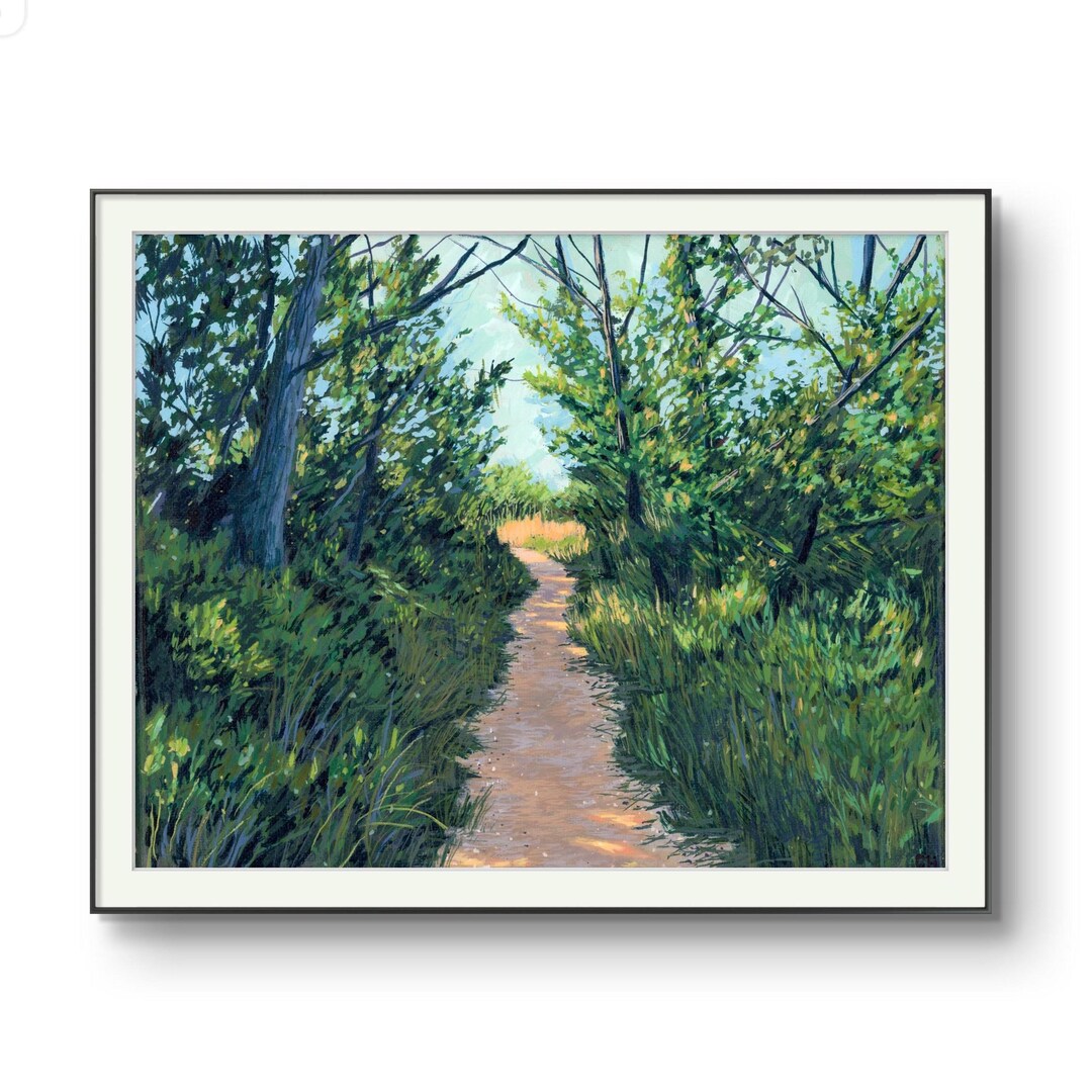 Nantucket Nature Path Signed Digital Print - Etsy