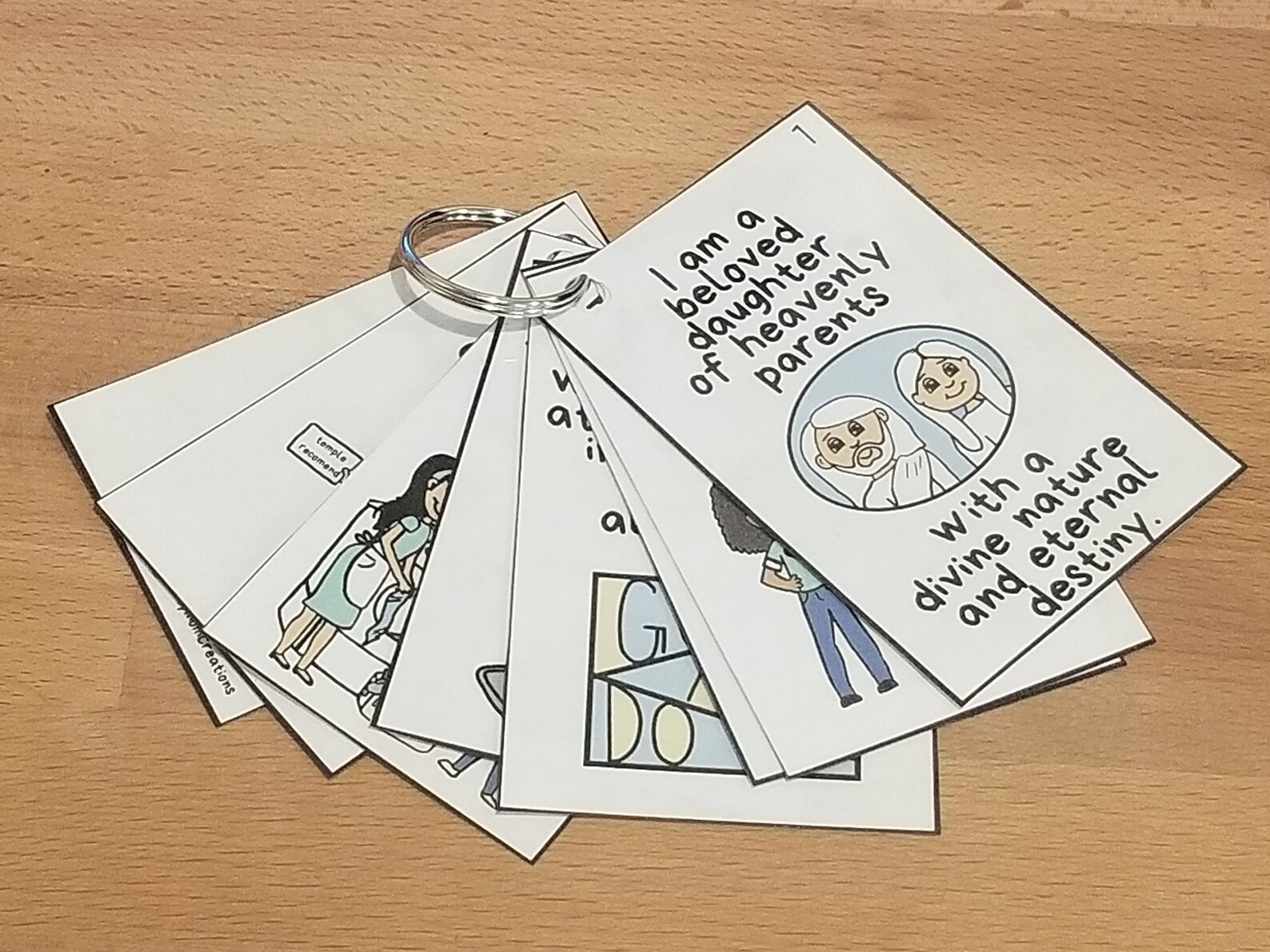 Young Women Theme Memorization Cards for 5 or Fewer People - Etsy