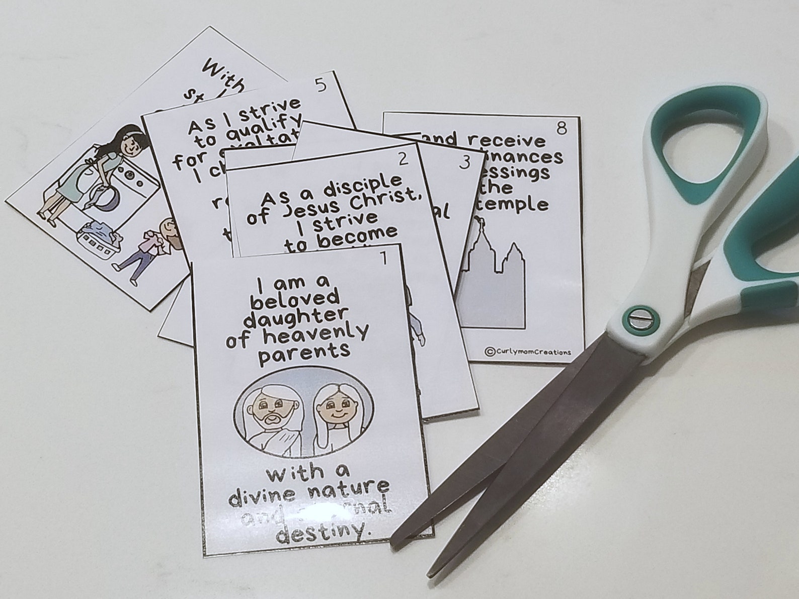 Young Women Theme Memorization Cards for 5 or Fewer People - Etsy