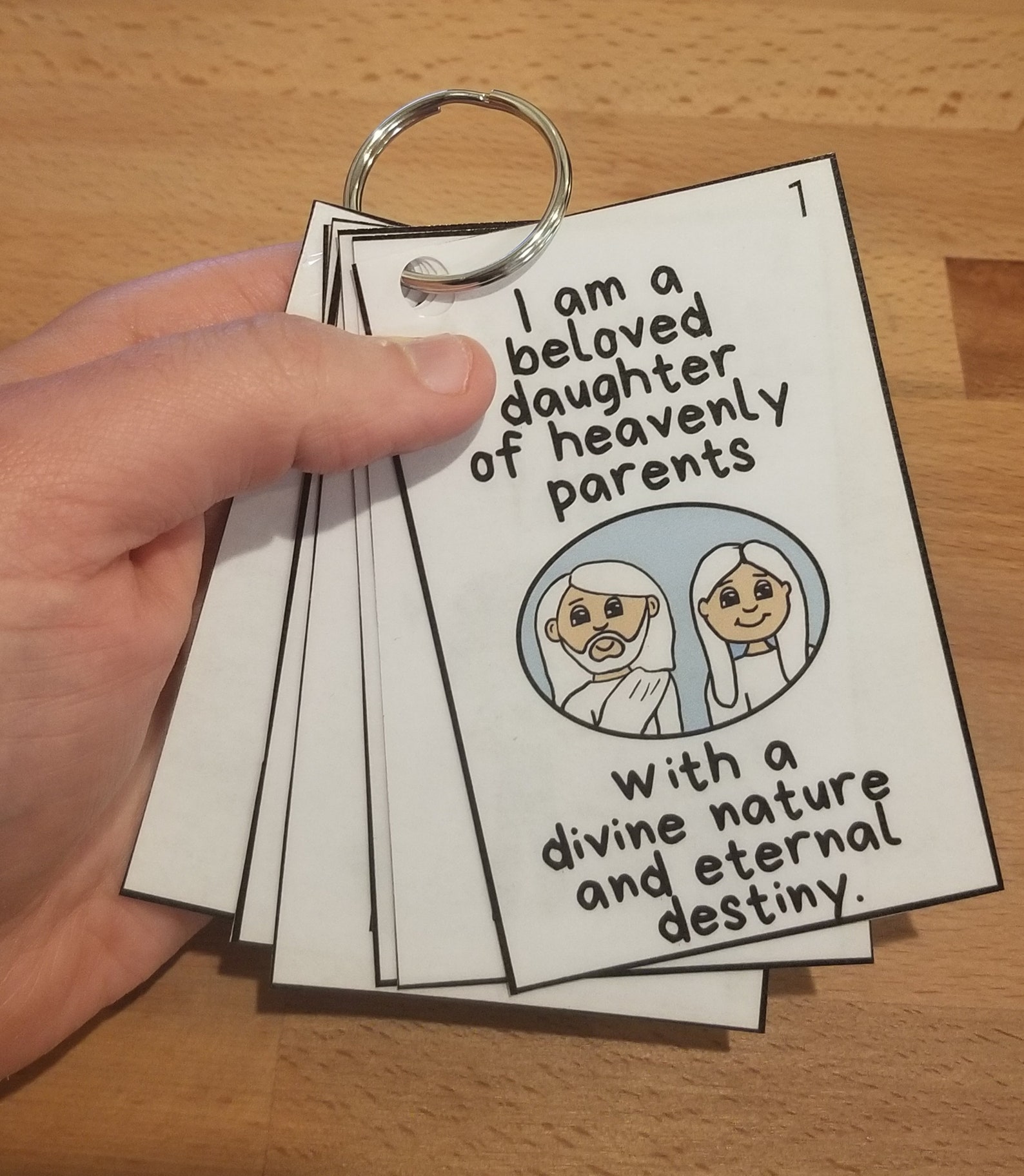 Young Women Theme Memorization Cards for 5 or Fewer People - Etsy