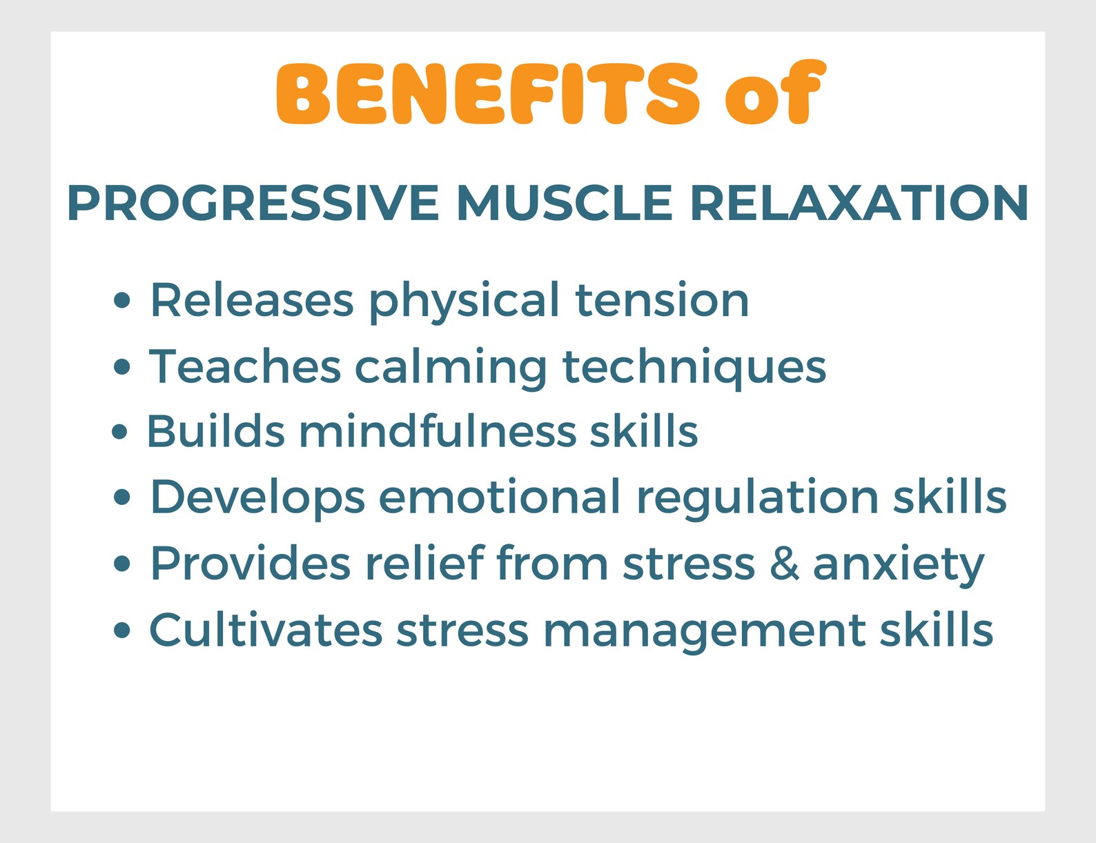 Progressive Muscle Relaxation Script for Kids - Etsy