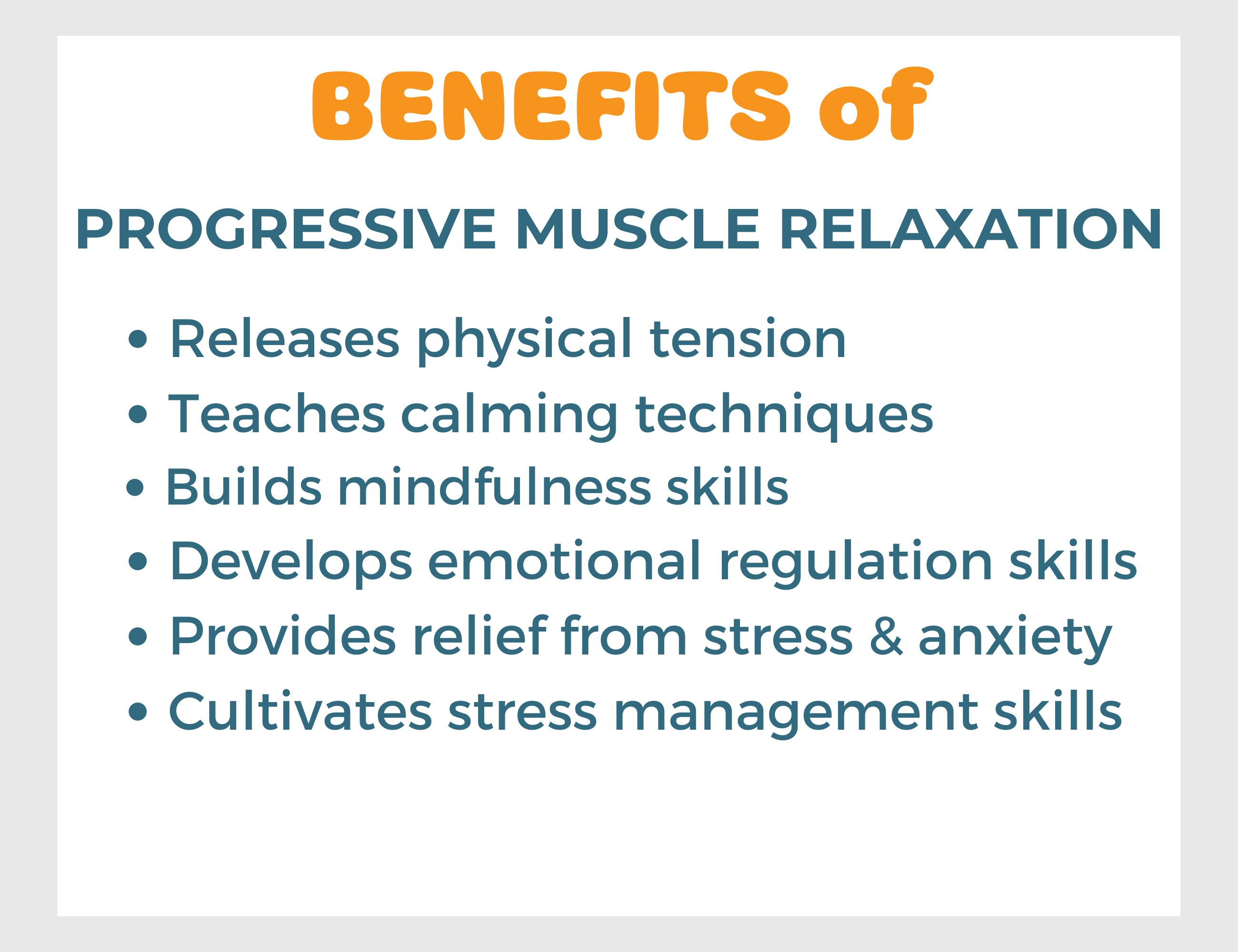 Progressive Muscle Relaxation Script for Kids - Etsy