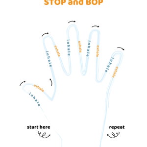 STOP and BOP® Method Calming Corner Posters, Stress Relief for Kids ...