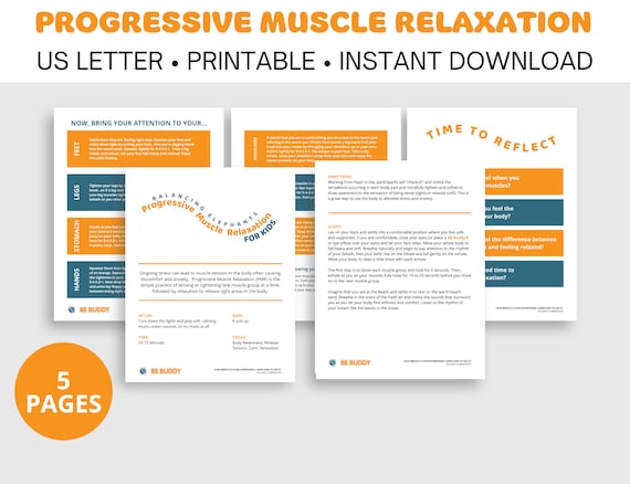 Progressive Muscle Relaxation Script for Kids - Etsy