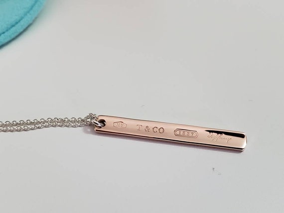 Tiffany & Co 1837 Series Rubedo Bar Necklace - Gem