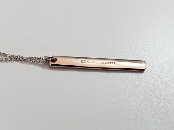 Tiffany & Co 1837 Series Rubedo Bar Necklace - Gem