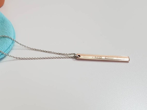 Tiffany & Co 1837 Series Rubedo Bar Necklace - Gem