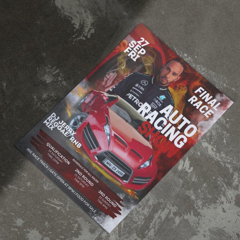 Racing Car Show| Editable Social Media Flyer| Car Show Event Invitation ...