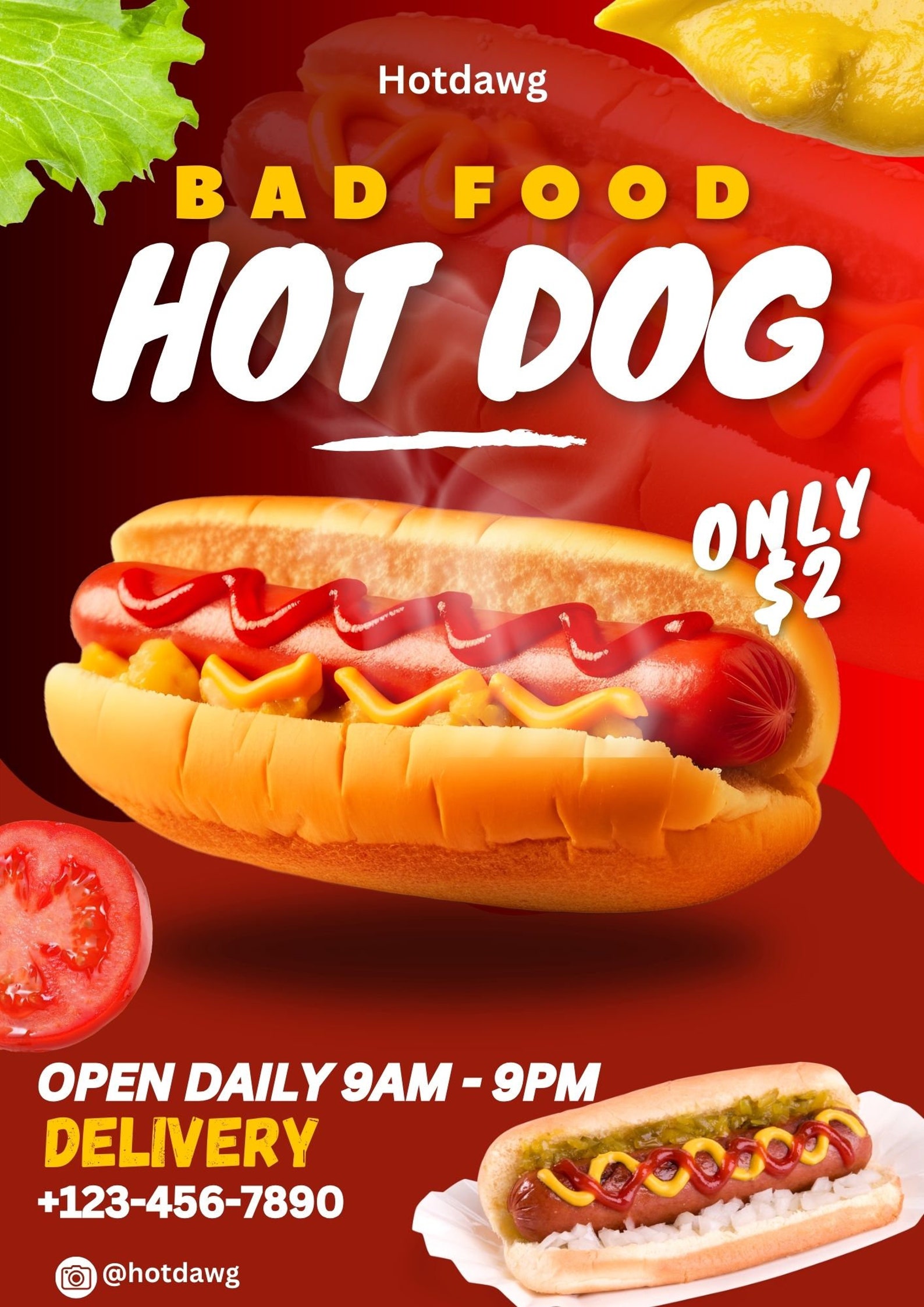 Restaurant Flyer | Hot Dog Flyer |hot Dog Stand | Food Business ...