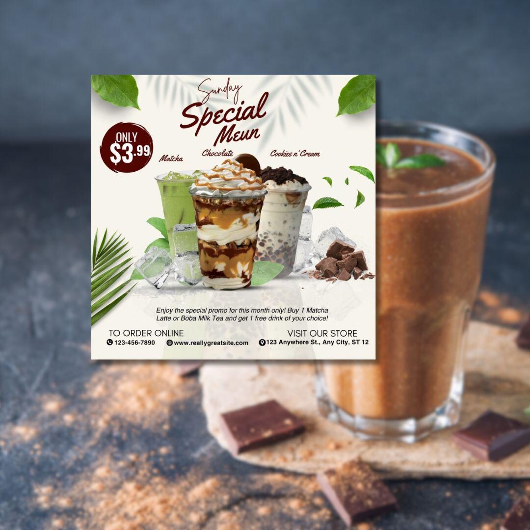 Smoothie Flyer| DIY Smoothie Flyer| Clean Skin Smoothie| Smoothie Guide ...