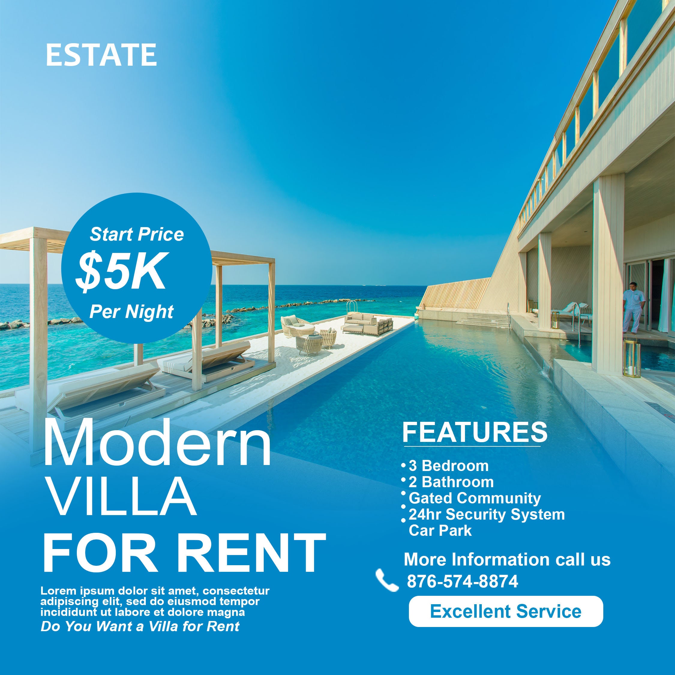 Real Estate Flyer Template,ocean Front House Open House Flyer,flyer ...