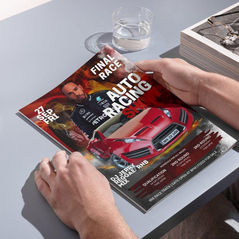 Racing Car Show| Editable Social Media Flyer| Car Show Event Invitation ...