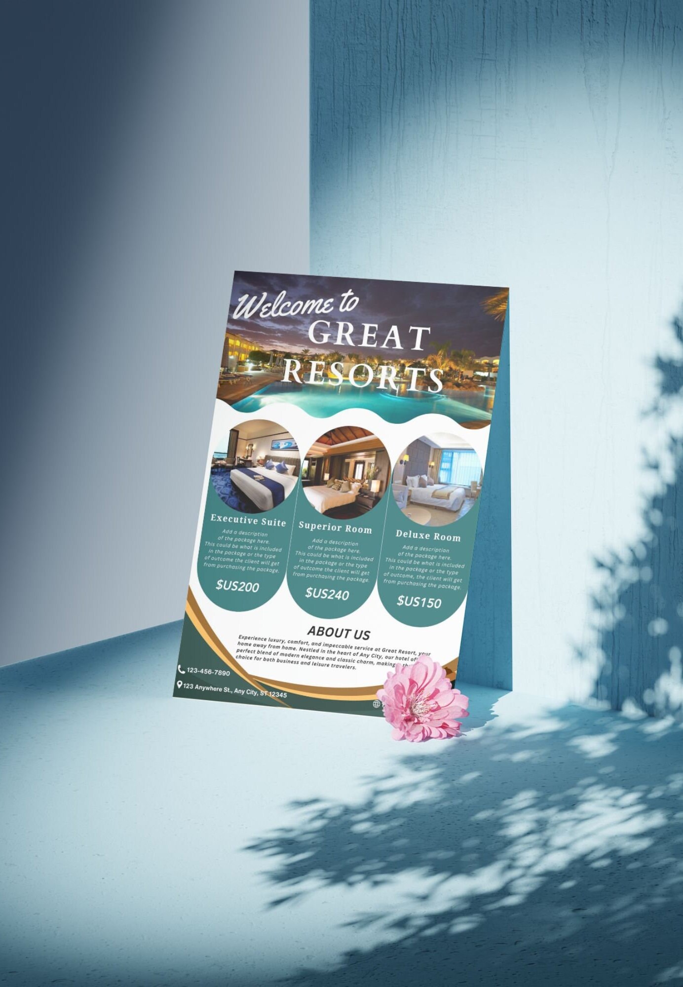 Resort Flyer | Vacation Flyer| Social Media Flyer| Vacation Booking ...