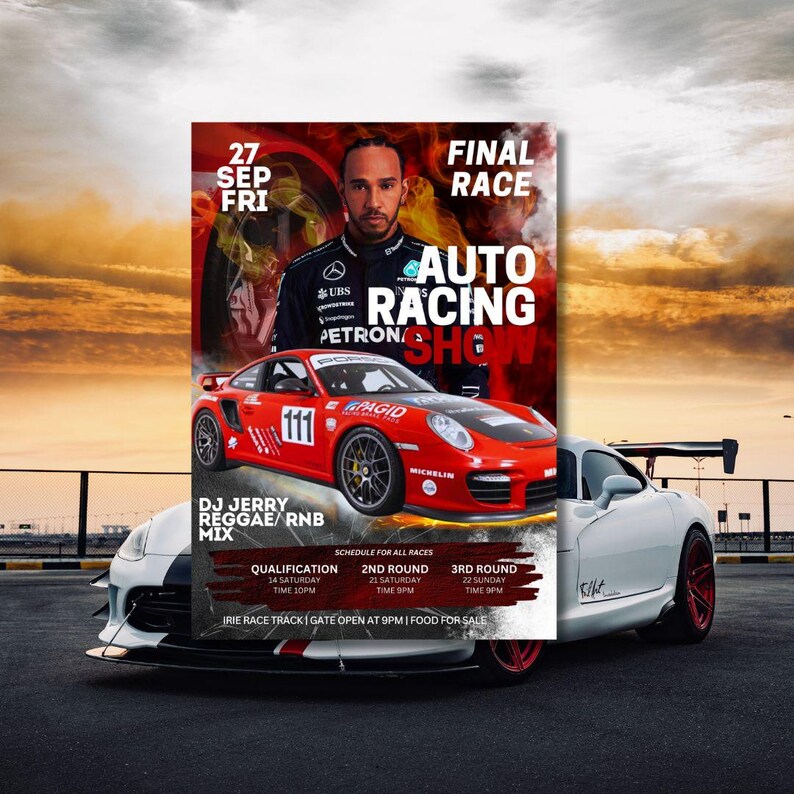 Racing Car Show| Editable Social Media Flyer| Car Show Event Invitation ...