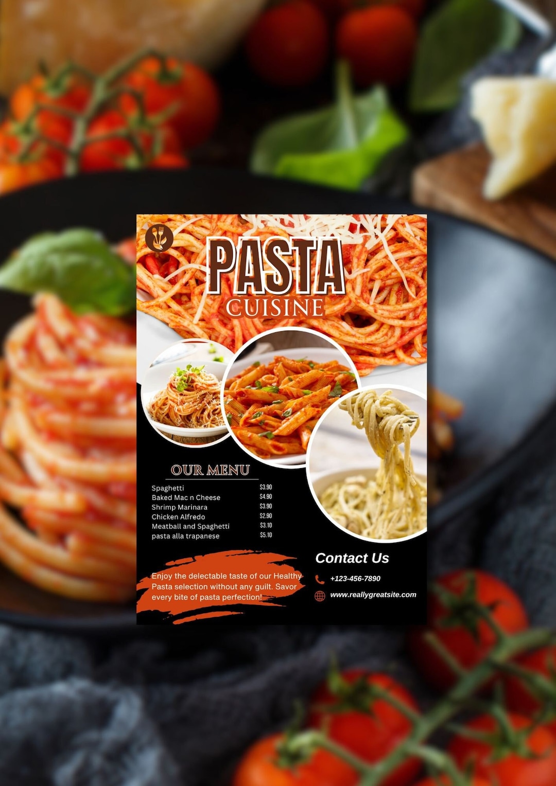 Restaurant Flyer | Catering Flyer |delicious Crispy Fried Chicken Pasta ...