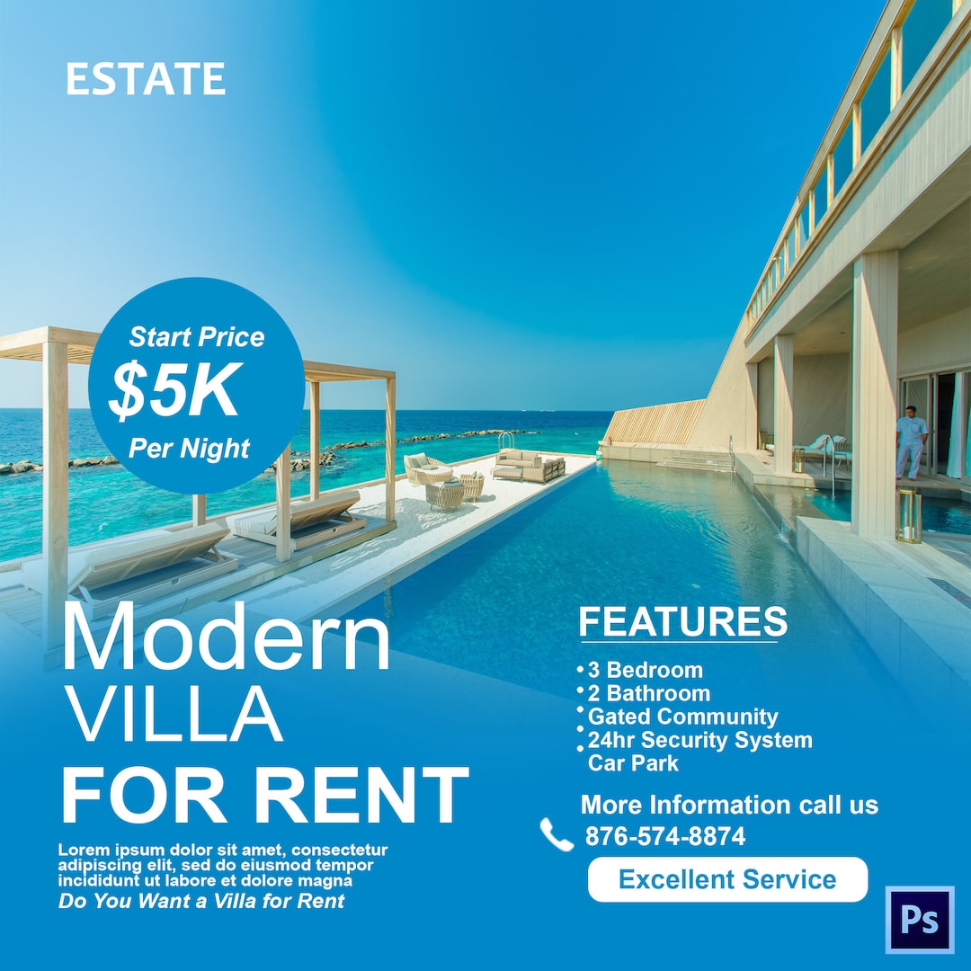 Real Estate Flyer Template,ocean Front House Open House Flyer,flyer ...