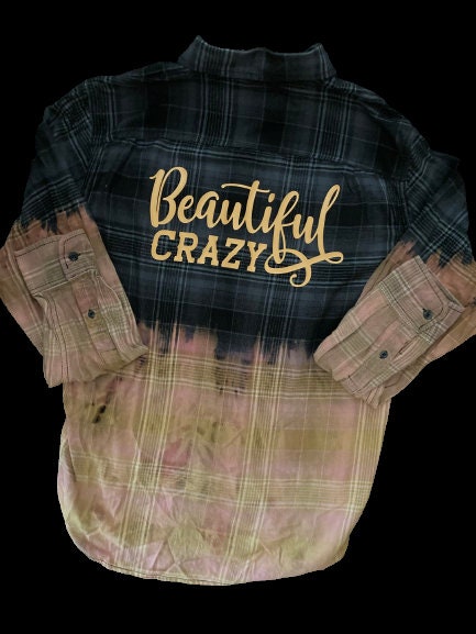 Beautiful Crazy Button Down Distressed Flannel Shirt - Etsy